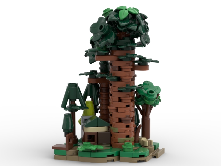 Mini Sequoia Tree Trail BDP 6 from BrickLink Studio [BrickLink]