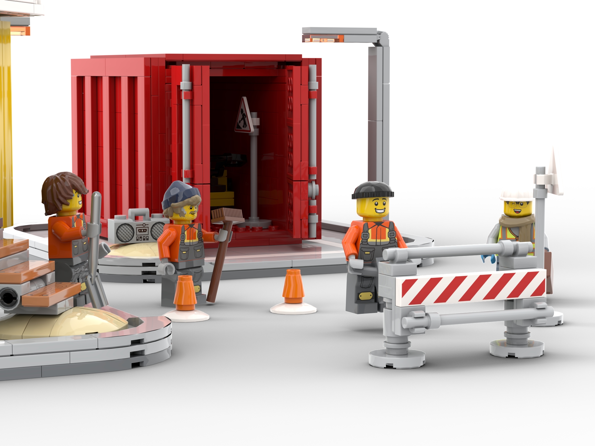 [Site Hut Workers and Recources] [BrickLink]
