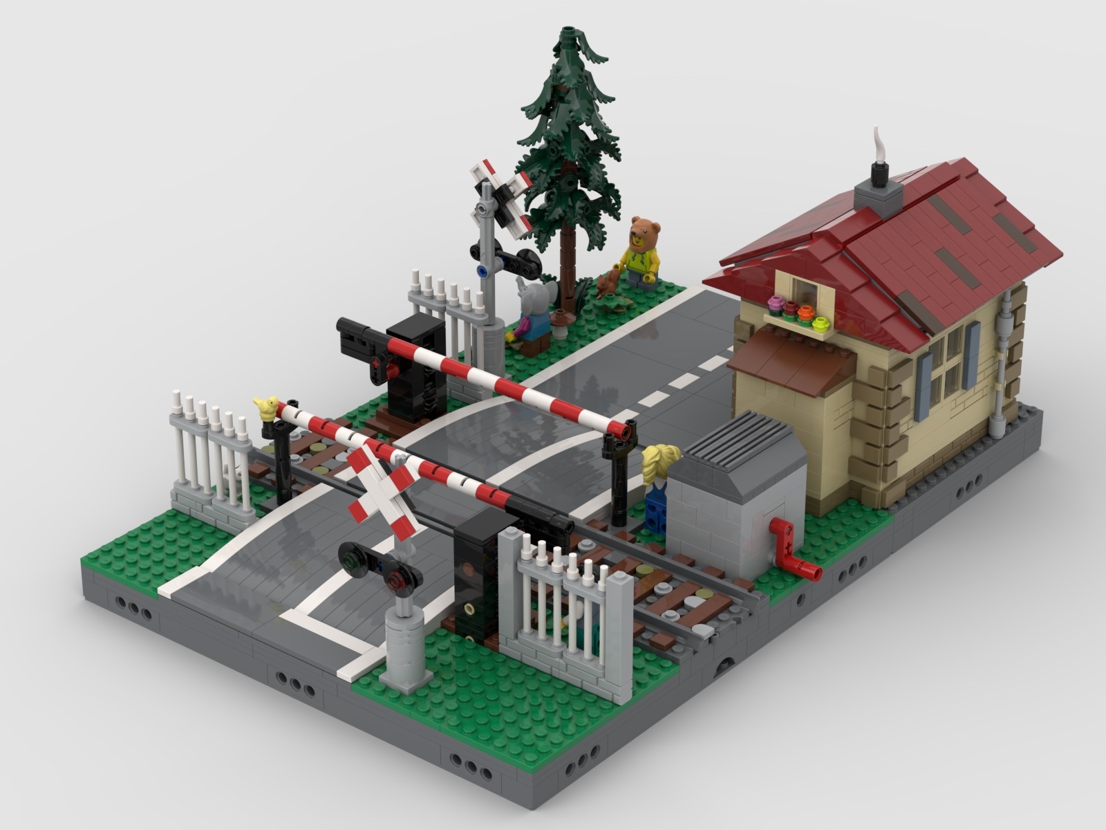 [Train Level crossing] [BrickLink]