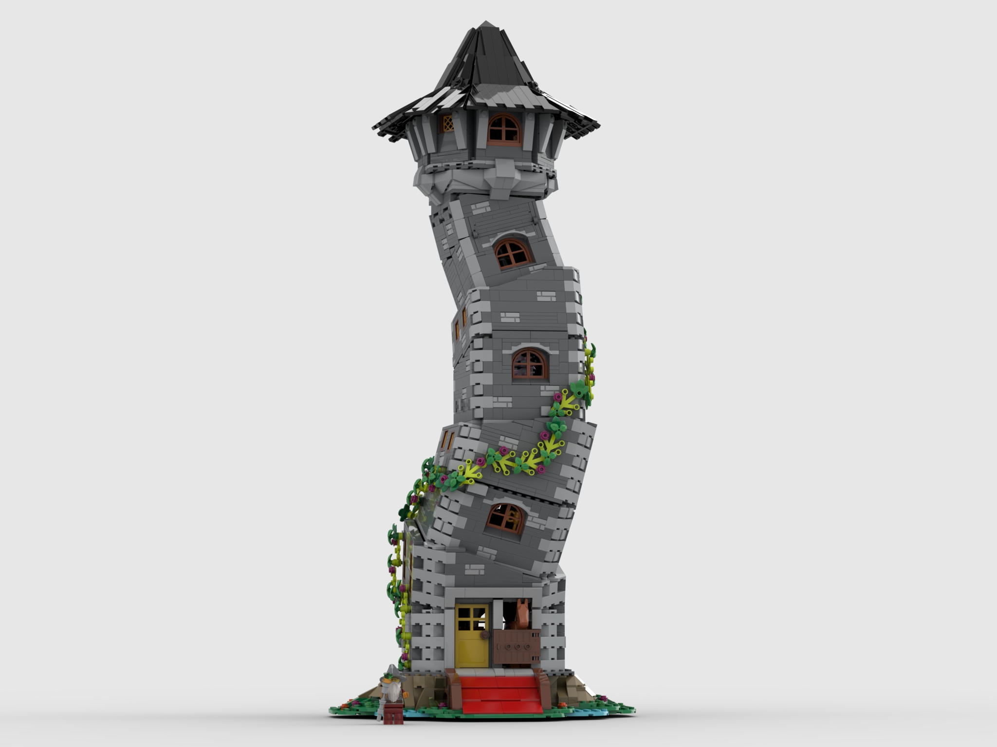 [The Crooked Tower. Split Open Design] [BrickLink]