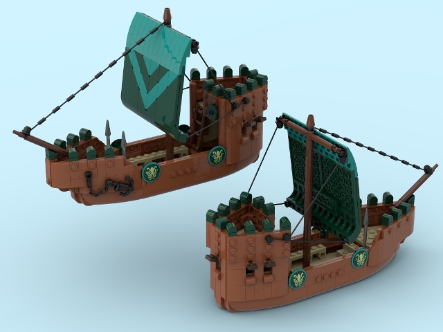 [Trade Outpost & River Barge] [BrickLink]