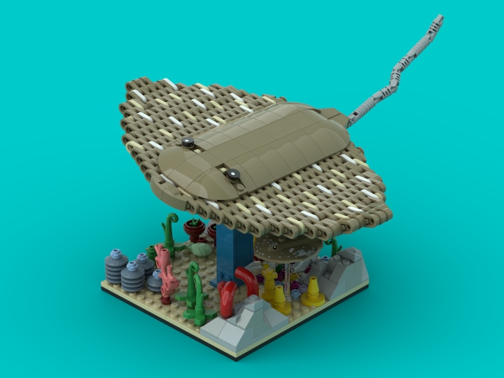 Spotted Stingray from BrickLink Studio [BrickLink]