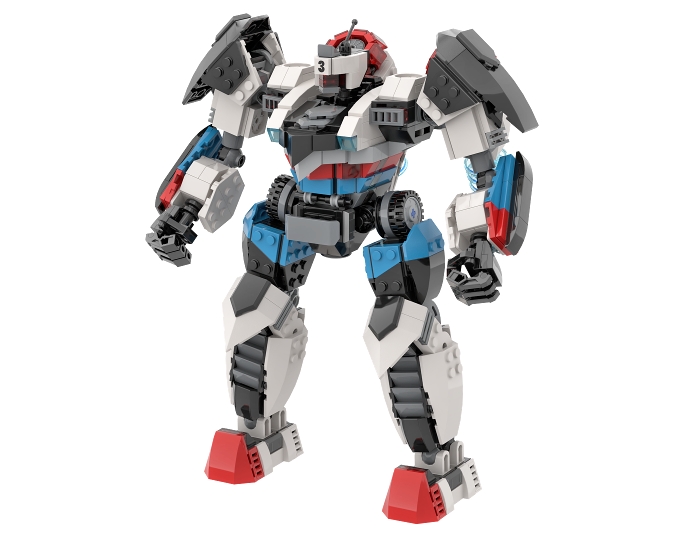 Jetpack Racer CMF Mech from BrickLink Studio [BrickLink]