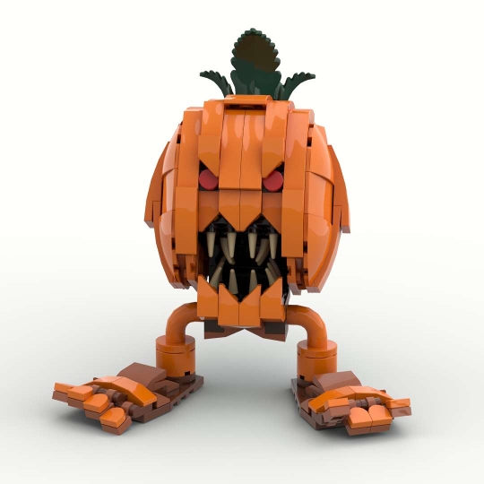 Mutant Walking Pumpkin from BrickLink Studio [BrickLink]