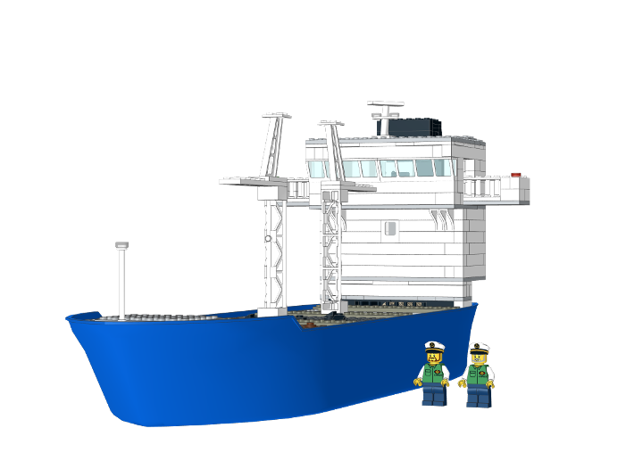 Bulk carrier ship from BrickLink Studio [BrickLink]