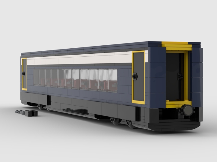 Super Slug Standard Passenger Car from BrickLink Studio [BrickLink]