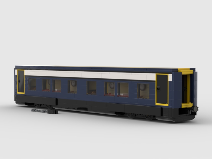 Super Slug Standard Sleeper Car from BrickLink Studio [BrickLink]