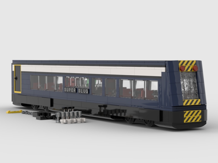 Super Slug Standard End Car from BrickLink Studio [BrickLink]