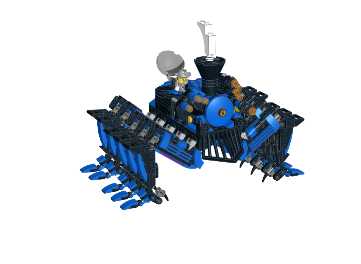 steampunk enforcer mech from BrickLink Studio [BrickLink]