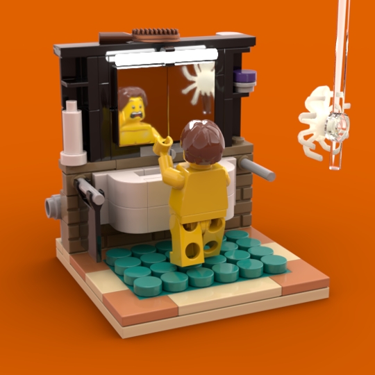 Bathroom Spider from BrickLink Studio [BrickLink]