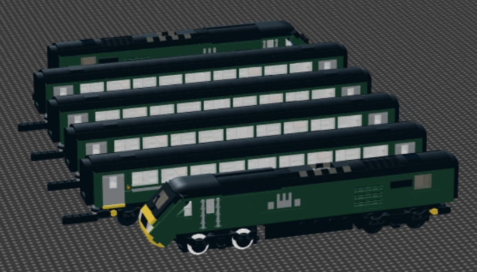 GWR castle class 43 HST from BrickLink Studio [BrickLink]