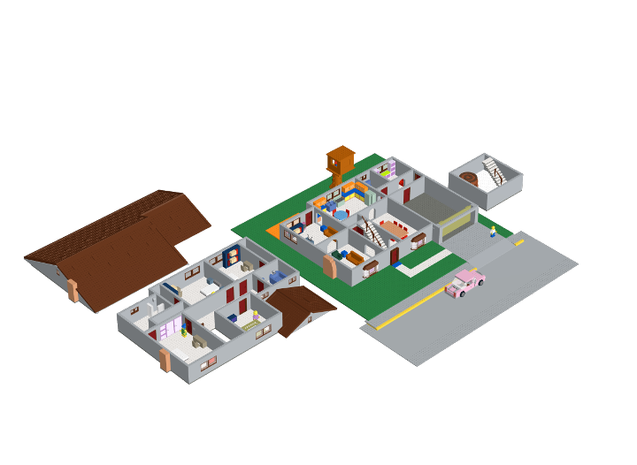 simpson house from BrickLink Studio [BrickLink]