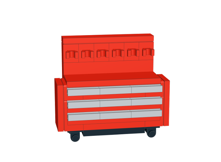 Red Toolbox from BrickLink Studio [BrickLink]
