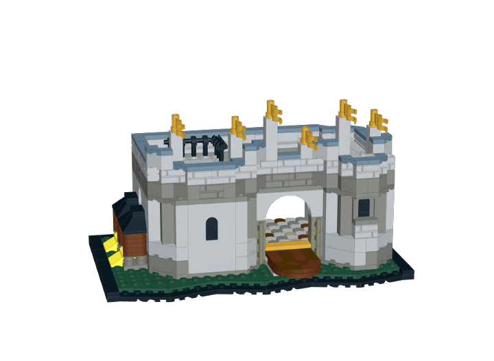 desktop castle from BrickLink Studio [BrickLink]
