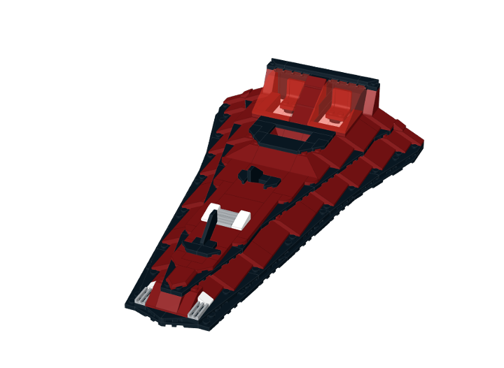 black red cruiser from BrickLink Studio [BrickLink]