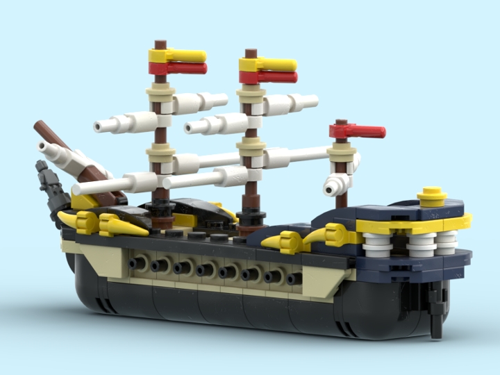 Mini Frigate from BrickLink Studio [BrickLink]