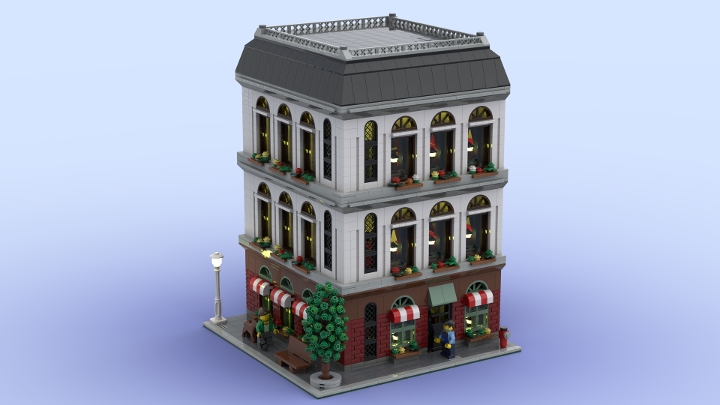 Pizzacorner Restaurant - LEGO IDEAS Entry from BrickLink Studio [BrickLink]