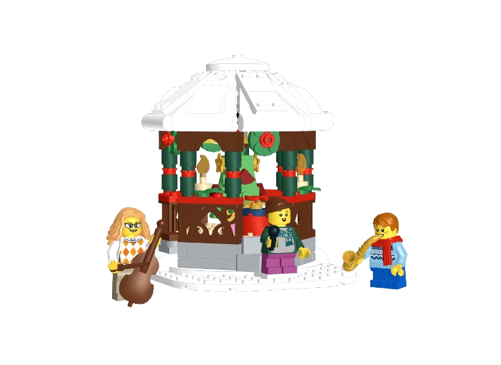 Lego 40778 Winter Gazebo from BrickLink Studio [BrickLink]