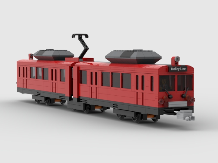Red trolley from BrickLink Studio [BrickLink]