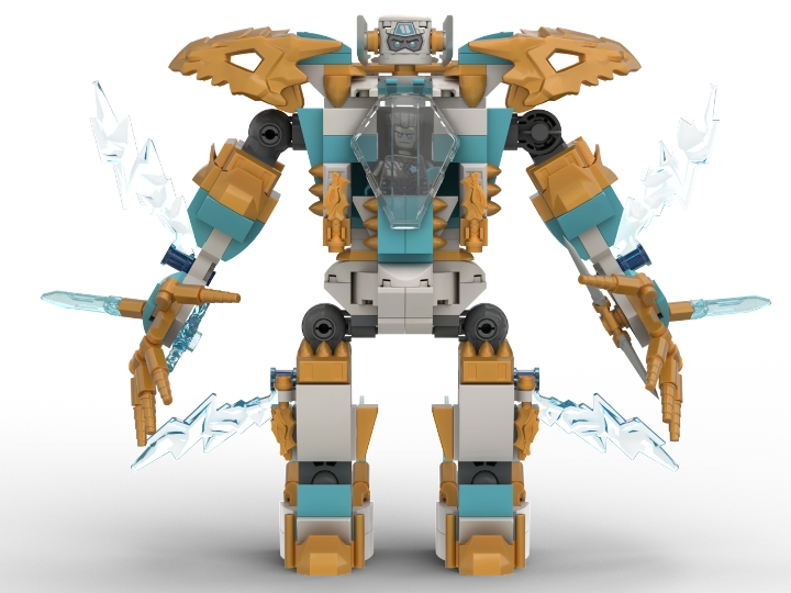 Zane's Elemental Ice Mech from BrickLink Studio [BrickLink]