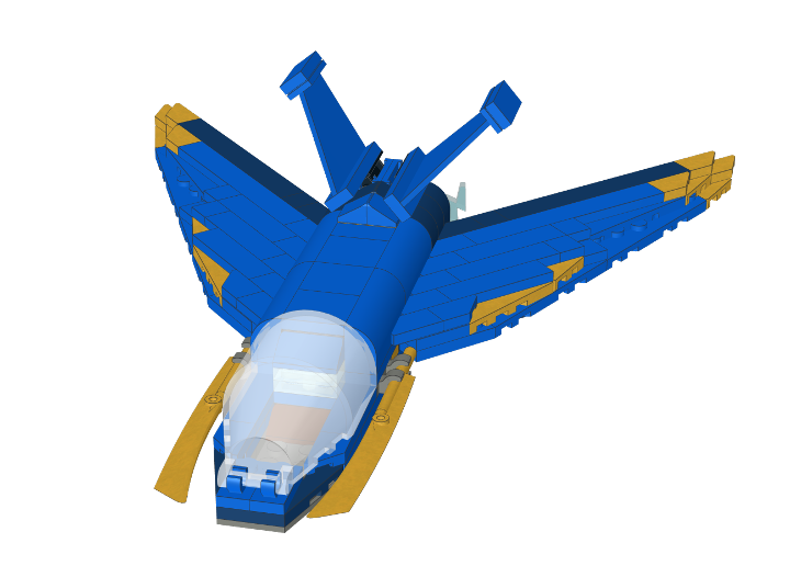 Jay's lightning jet from BrickLink Studio [BrickLink]