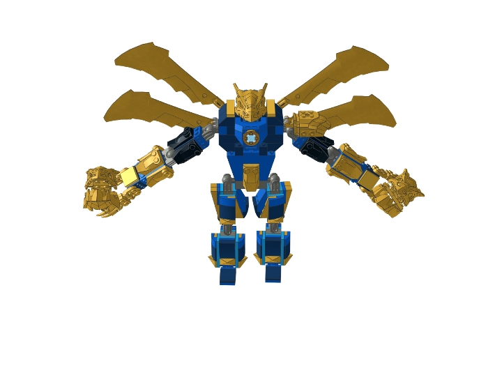 Jay's Lightning Mech from BrickLink Studio [BrickLink]