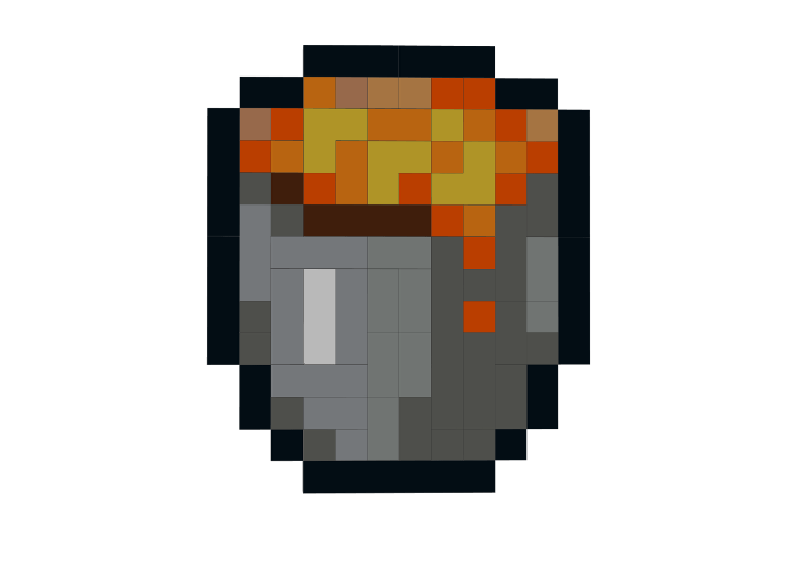 lava bucket from BrickLink Studio [BrickLink]