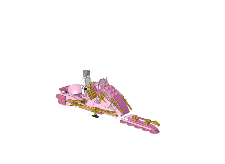 Pink Ninja Snowmobile from BrickLink Studio [BrickLink]