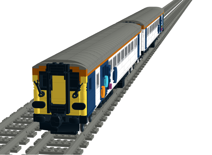 NORTHERN RAIL CLASS 155 from BrickLink Studio [BrickLink]