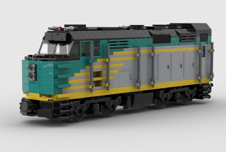 The Canadian F40PH-2D from BrickLink Studio [BrickLink]