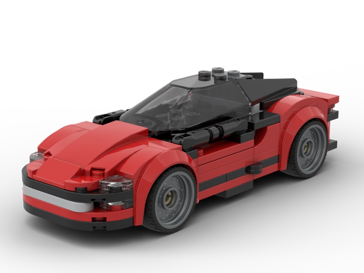Transforming red car - Limb from BrickLink Studio [BrickLink]