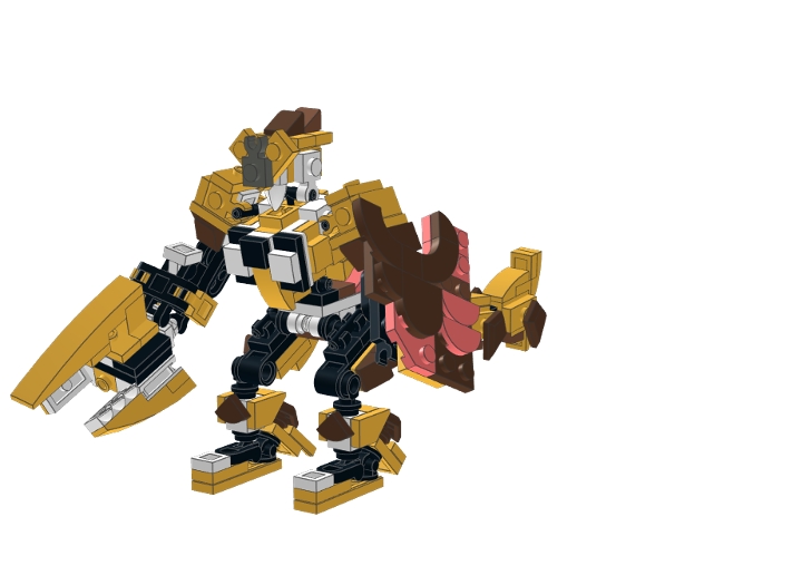 Atlas dinosaur gundam from BrickLink Studio [BrickLink]