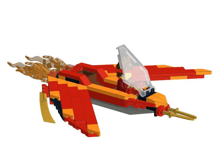 mini kai fighter from BrickLink Studio [BrickLink]