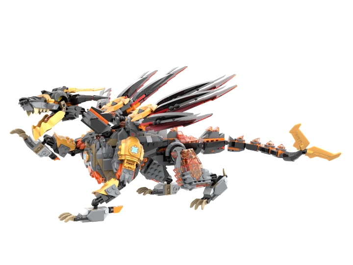 Molten Dragon of Earth from BrickLink Studio [BrickLink]