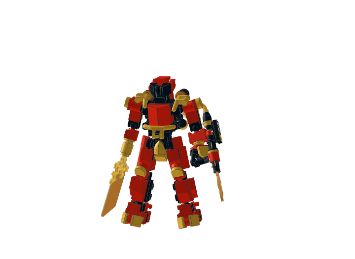 Suit of Fire V2 from BrickLink Studio [BrickLink]