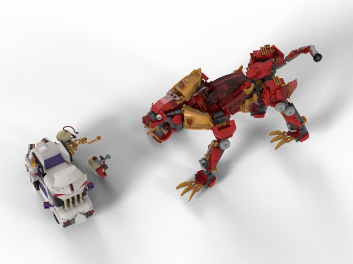 Kai's Elemental Fire Lion from BrickLink Studio [BrickLink]