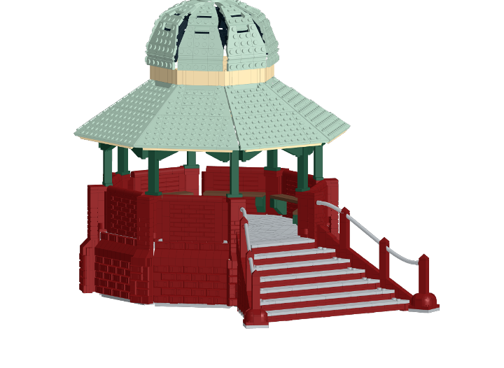Port Melbourne Band Rotunda from BrickLink Studio [BrickLink]