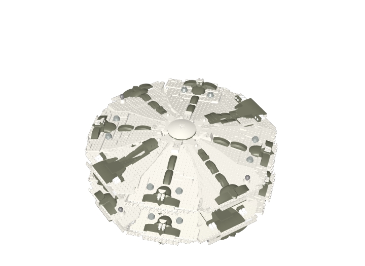 Cylon Base Ship V1 from BrickLink Studio [BrickLink]