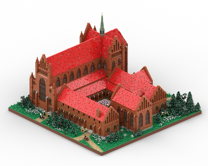 Kloster St. Pius - North German Monastery from BrickLink Studio [BrickLink]