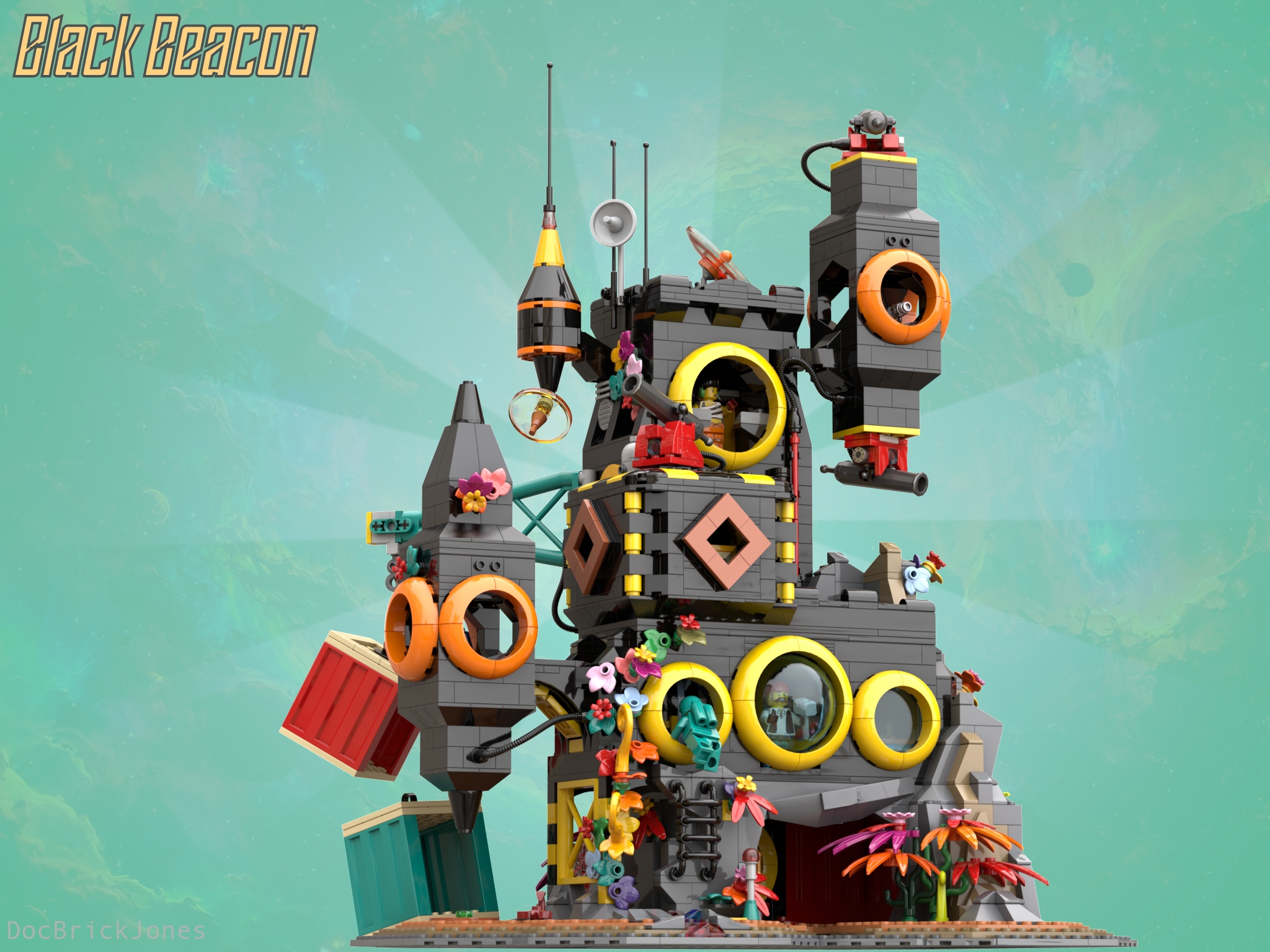 [Black Beacon and Yellow Bee - A Space Pirate Castle Story] [BrickLink]