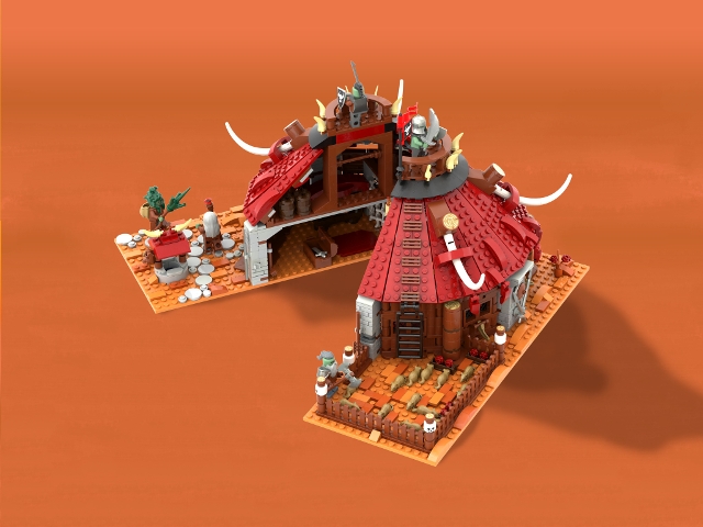 [Orcs hut - Guarded cottage] [BrickLink]