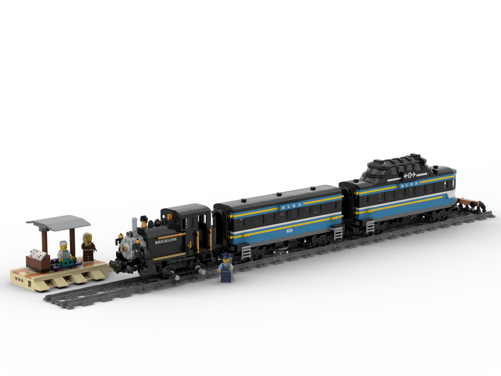 [BrickLink Railroad Steam Train] [BrickLink]