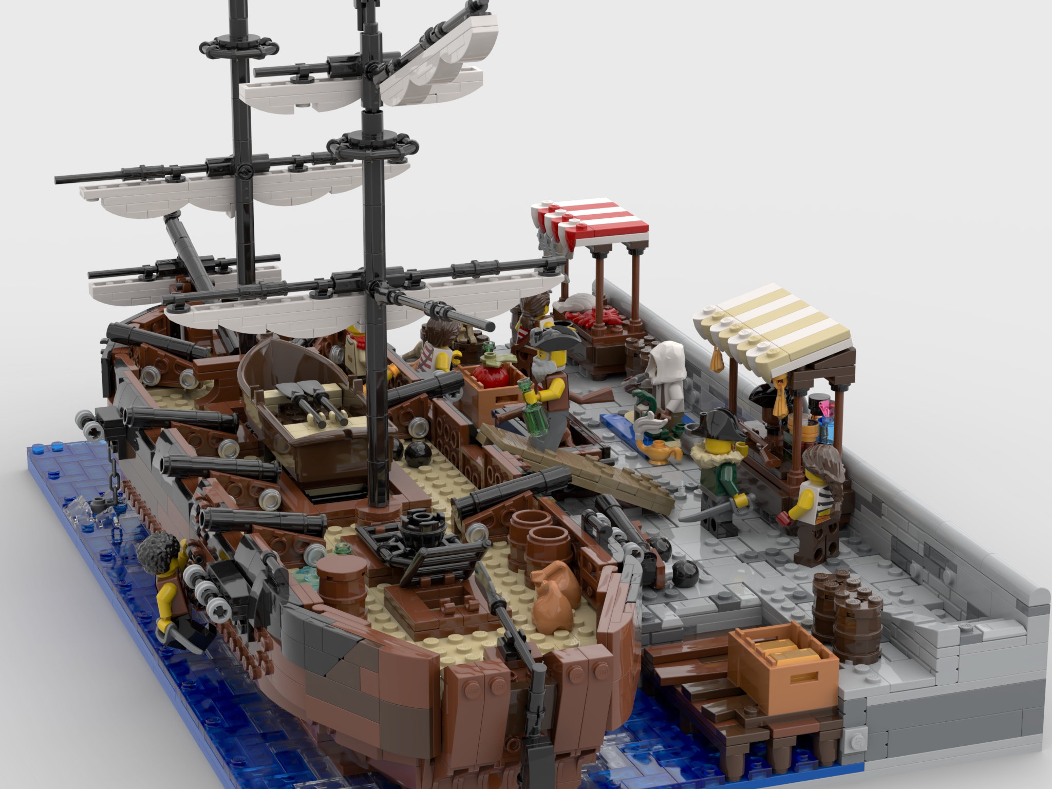 [Ship loading at the port] [BrickLink]