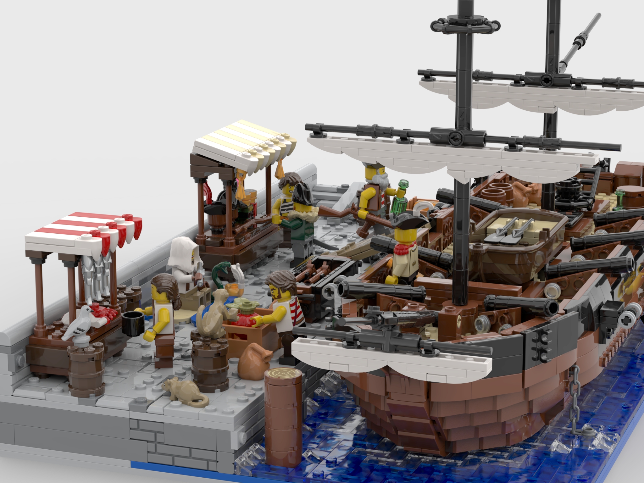 [Ship loading at the port] [BrickLink]