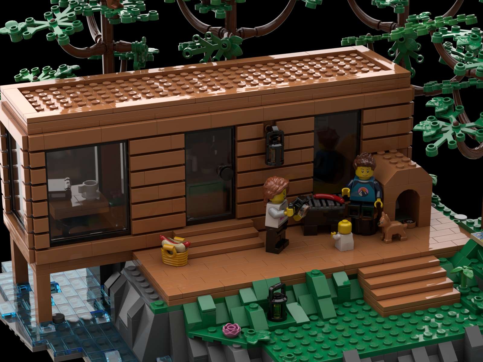[Cozy And Modern Hut At The River] [BrickLink]