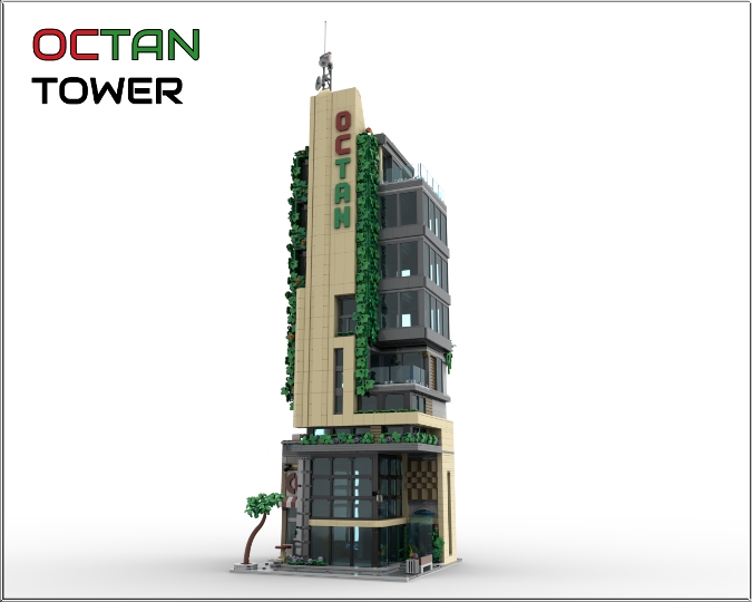 Octan Tower from BrickLink Studio [BrickLink]