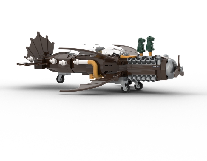 steampunk airplane from BrickLink Studio [BrickLink]