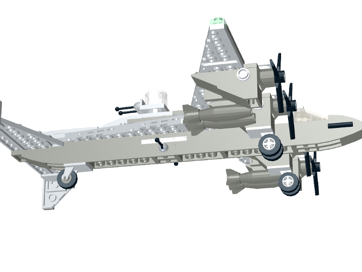 WWII 4-Engined Bomber-BrickCrossing from BrickLink Studio [BrickLink]