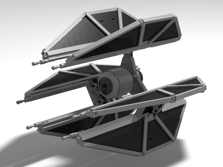 Custom TIE Defender from BrickLink Studio [BrickLink]