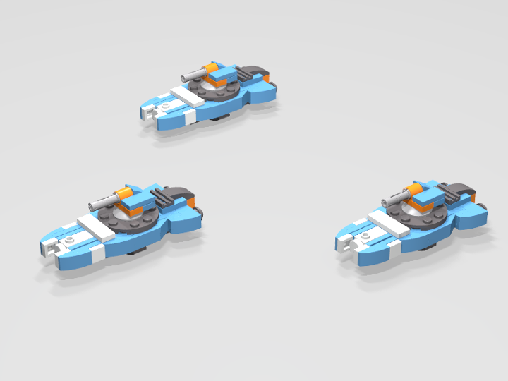 Hiigaran Pulsar Gunship Squadron from BrickLink Studio [BrickLink]